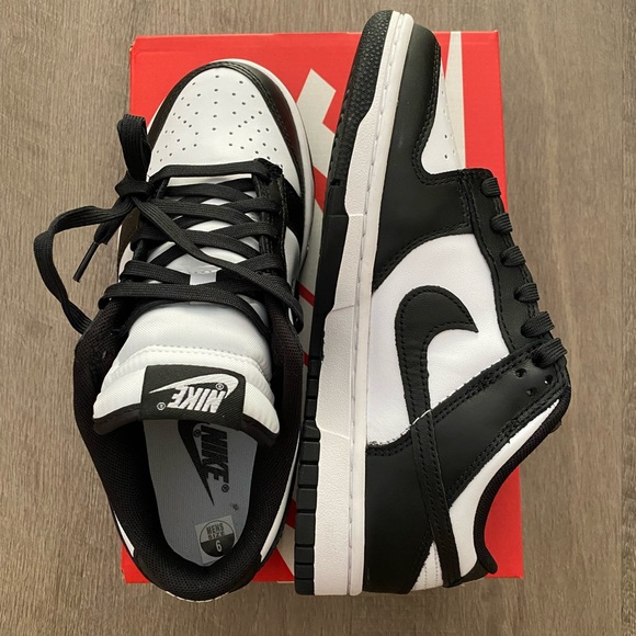 Nike | Shoes | New Nike Dunk Low Panda Black And White Mens Size 6 ...